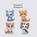 Cats Bundle Kawai Clipart, Cats Clipart, Cats Breeds, Kitten Clipart ...