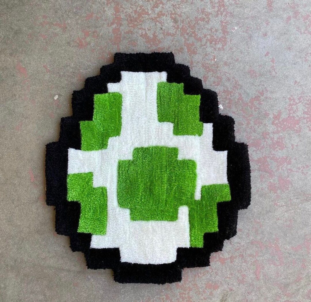8-bit Egg Rug - Etsy