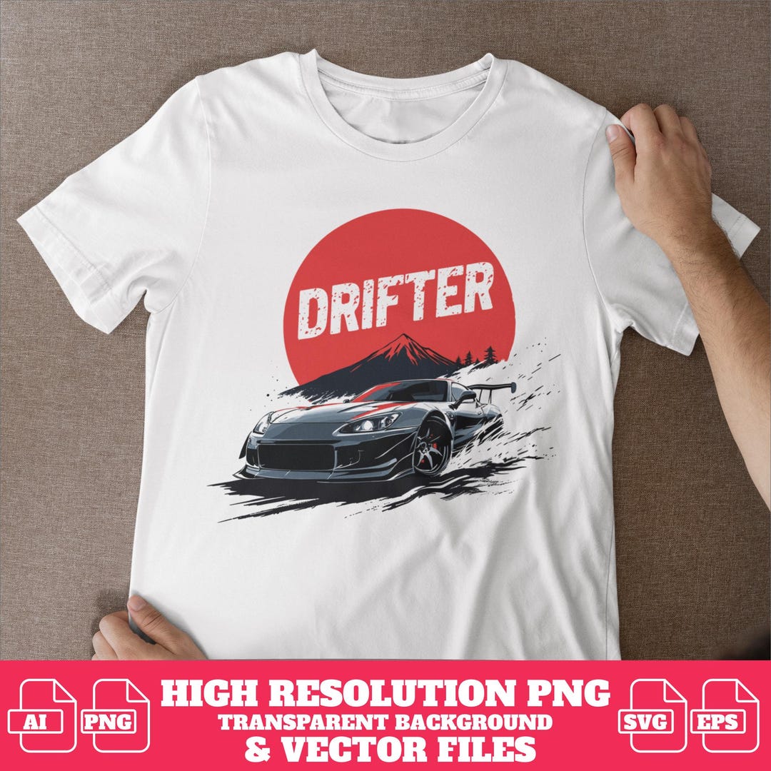 Drifter Car SVG, JDM Car PNG, Japanese Tuner Art, Motorsport, Digital ...
