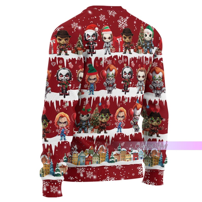 Christmas Gifts Horror Movie Ugly Sweater Halloween Sweater - Etsy