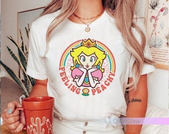 Princess Peach Shirt, Princess Peach Nintento World Shirt, Super Mario ...