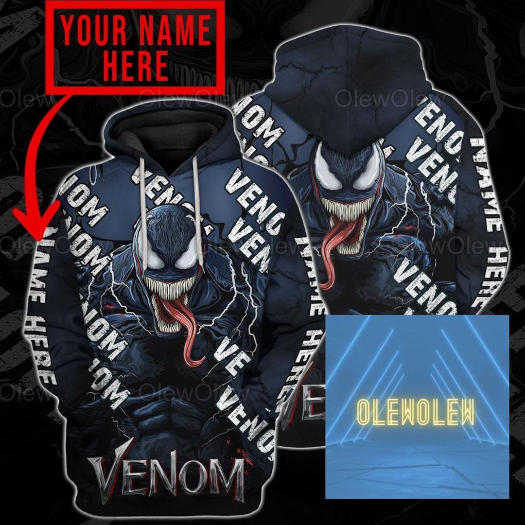 Custom Venom Hoodie, Venom T-shirt, Venom Sweatshirt, Venom Zip Hoodie ...