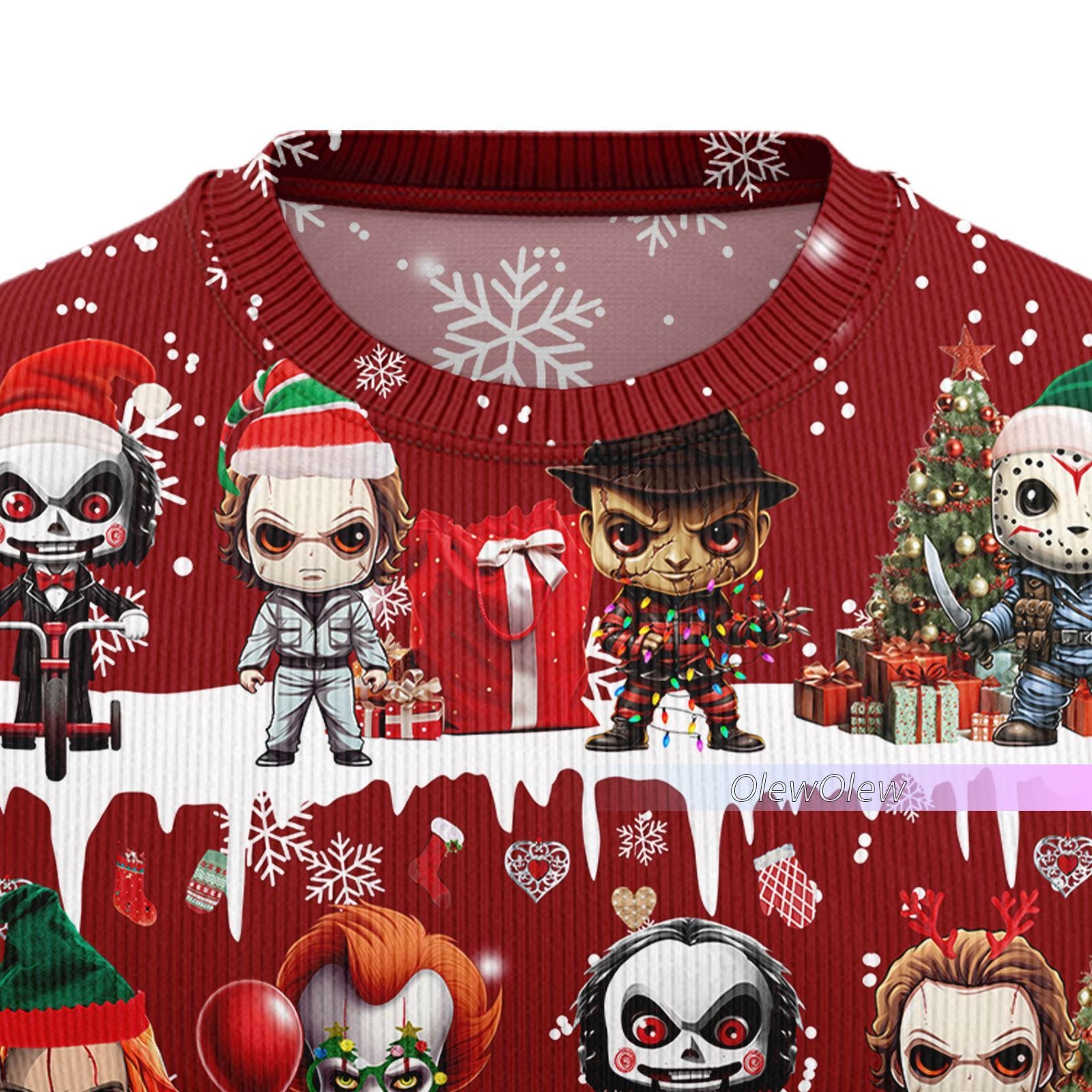 Christmas Gifts Horror Movie Ugly Sweater Halloween Sweater - Etsy