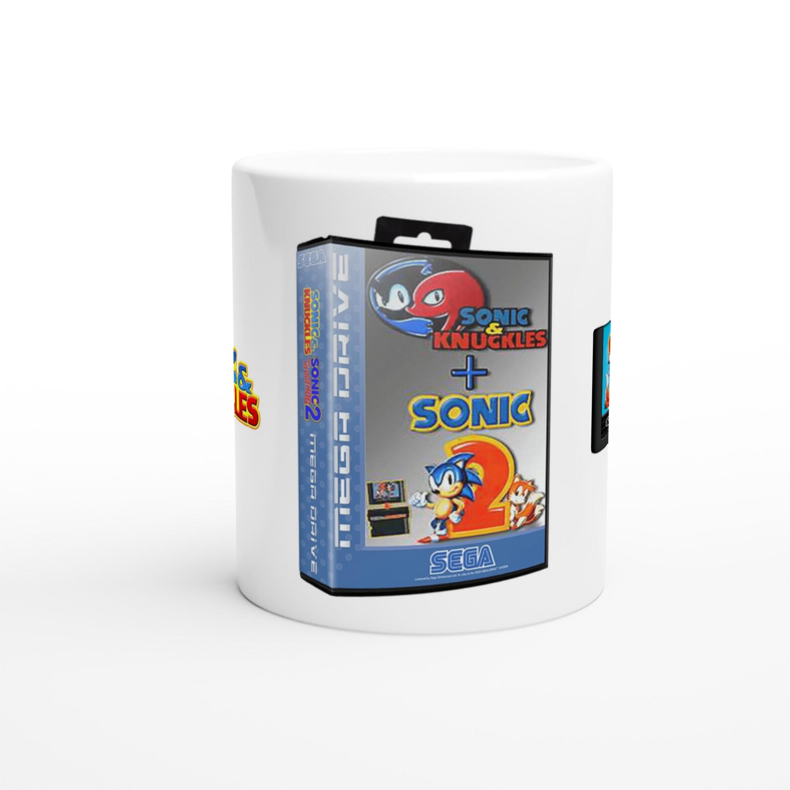 Sonic and Knuckles Vintage Retro Gaming Mug White 11oz Ceramic - Etsy