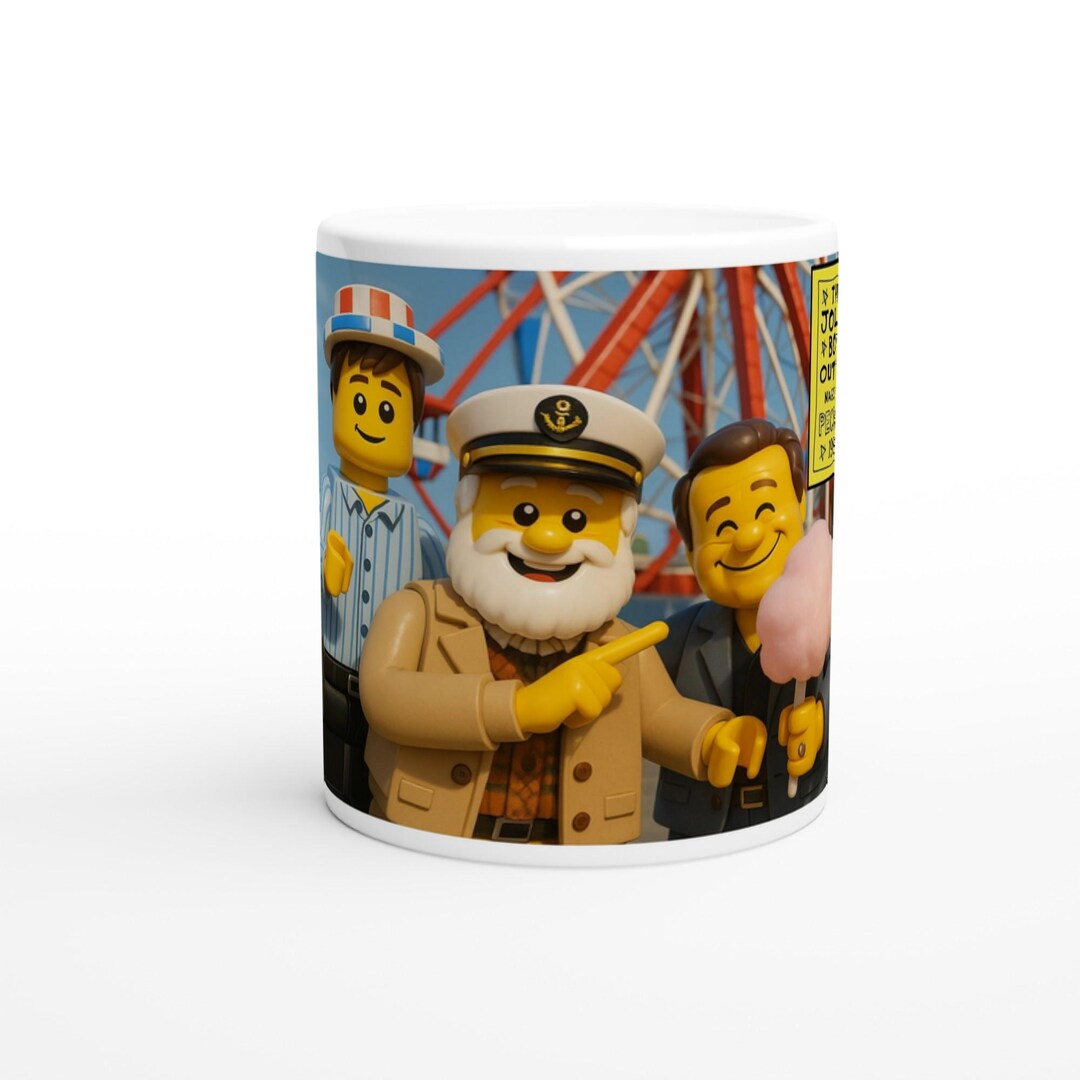 Only Fools and Horses " Jolly Boys Outing " Lego White 11oz Ceramic Mug ...
