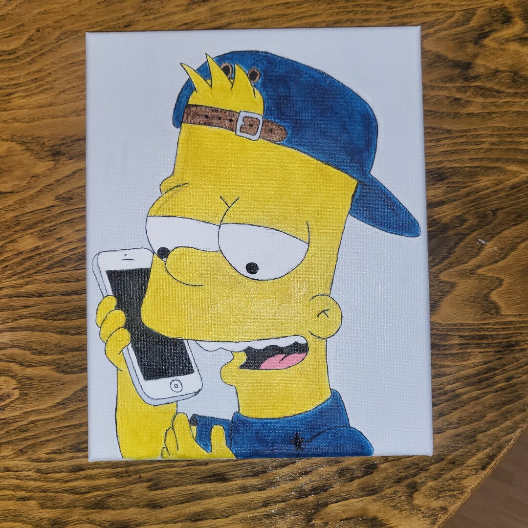 Bart Simpson Painting - Etsy