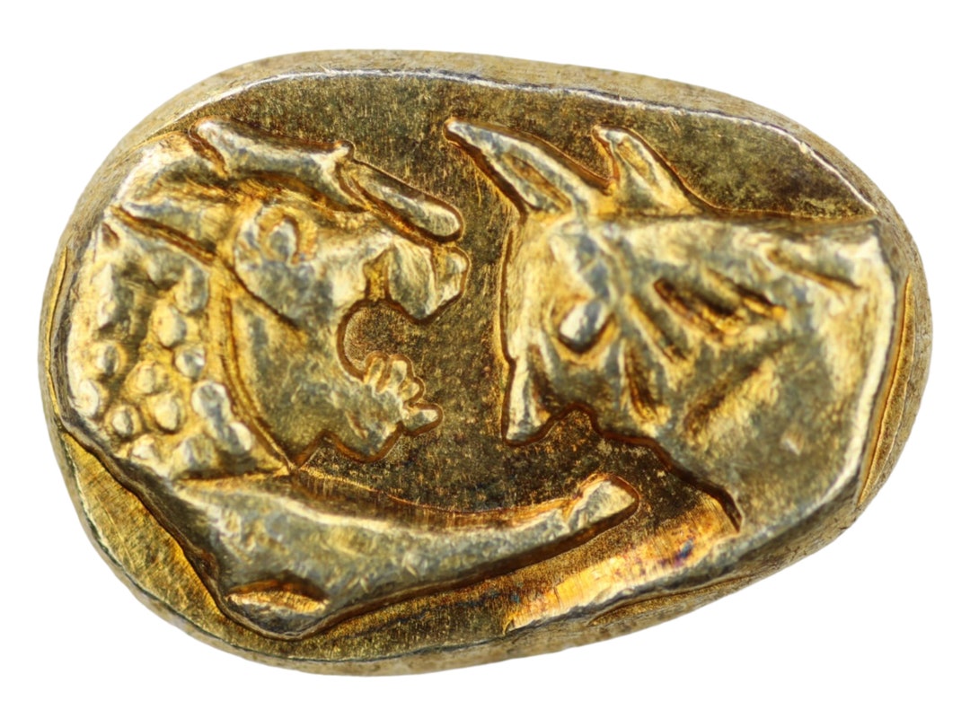 Ancient Greek Silver Coin Stater Kroisos Gold Plated Replica - Etsy ...