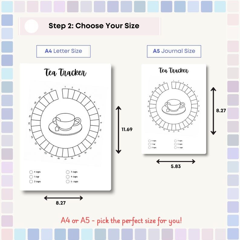Tea Tracker | PRINTABLE Journal Page | PRINTABLE Planner Page ...