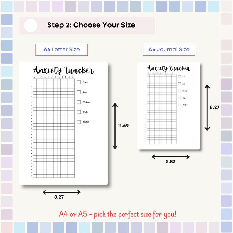 Anxiety Tracker | PRINTABLE Journal Page | PRINTABLE Planner Page ...