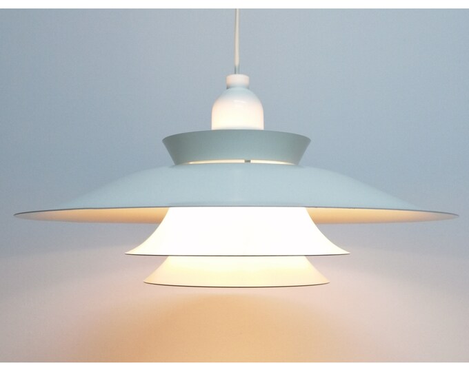 Large Classic Danish Ceiling Lamp Frandsen Denmark 70s White Multi ...