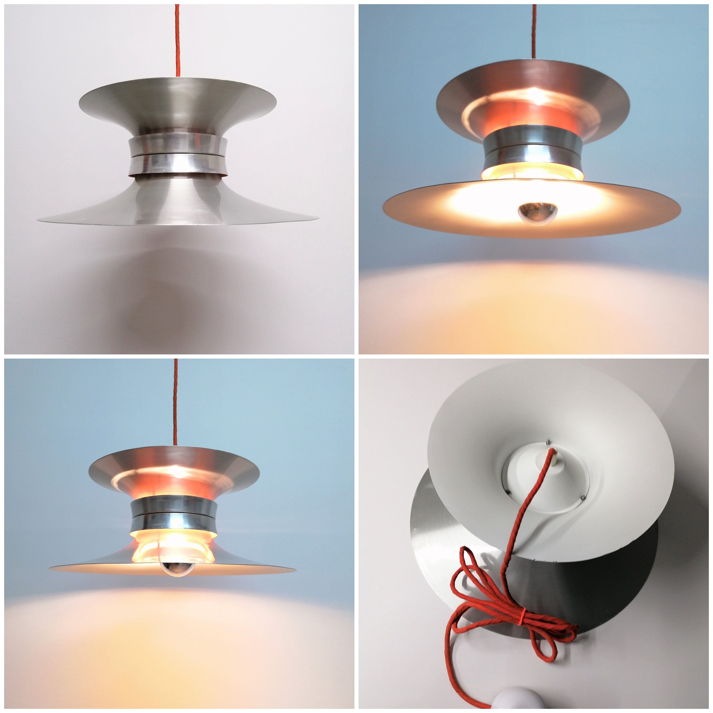 Vintage Scandinavian Pendant Light Danish Design Space Age 60s 70s ...