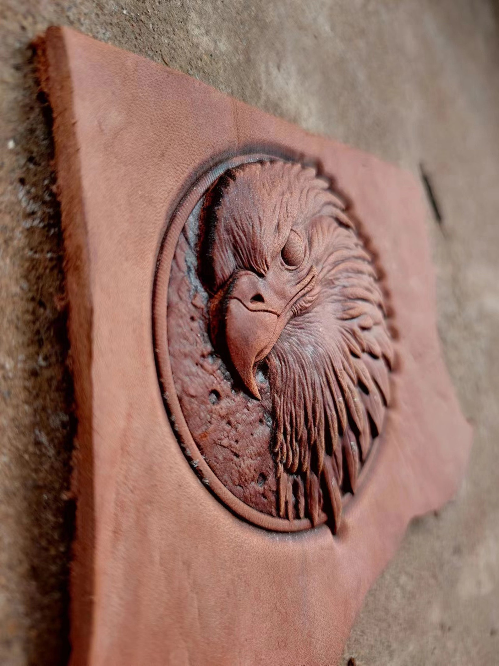 Eagle Leather Stamp Mold, Embossing Tool for Veg Tan Leather - Etsy