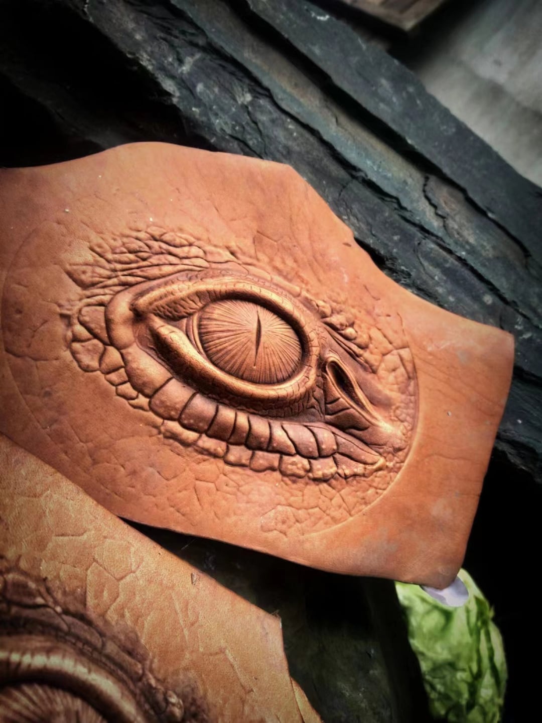Dragon Eye Leather Stamp Mold, 3D Leather Press Mold for Veg Tan ...