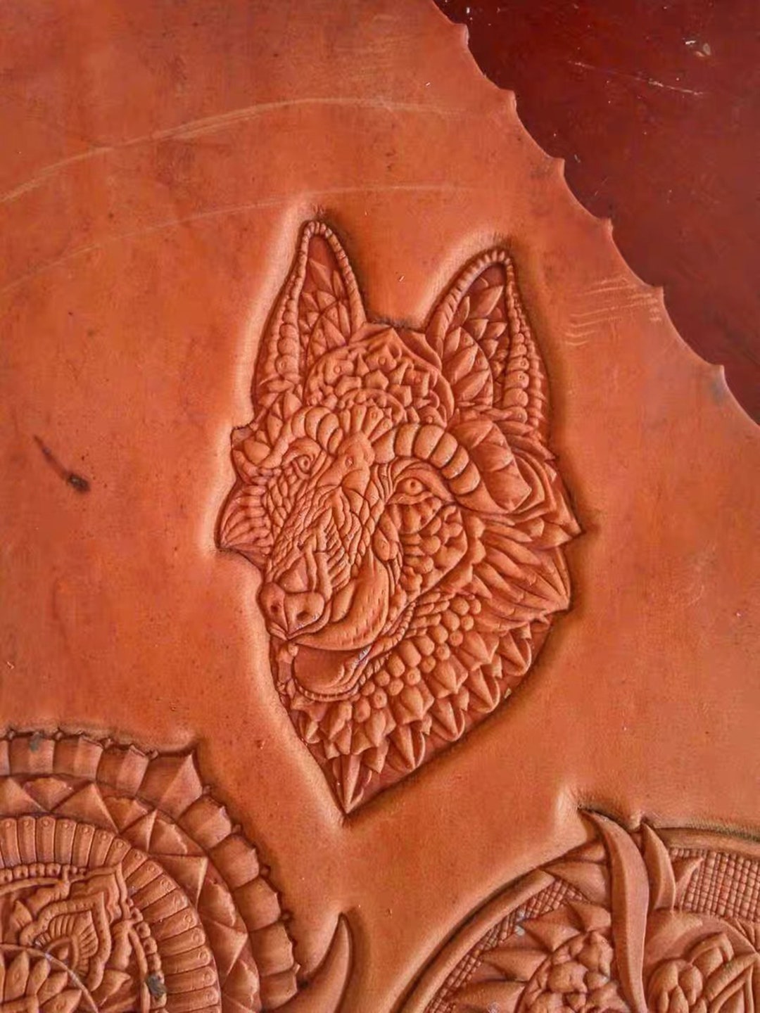 Wolf Leather Mold Engraving Printing Tool Tools for Crafting on Leather ...