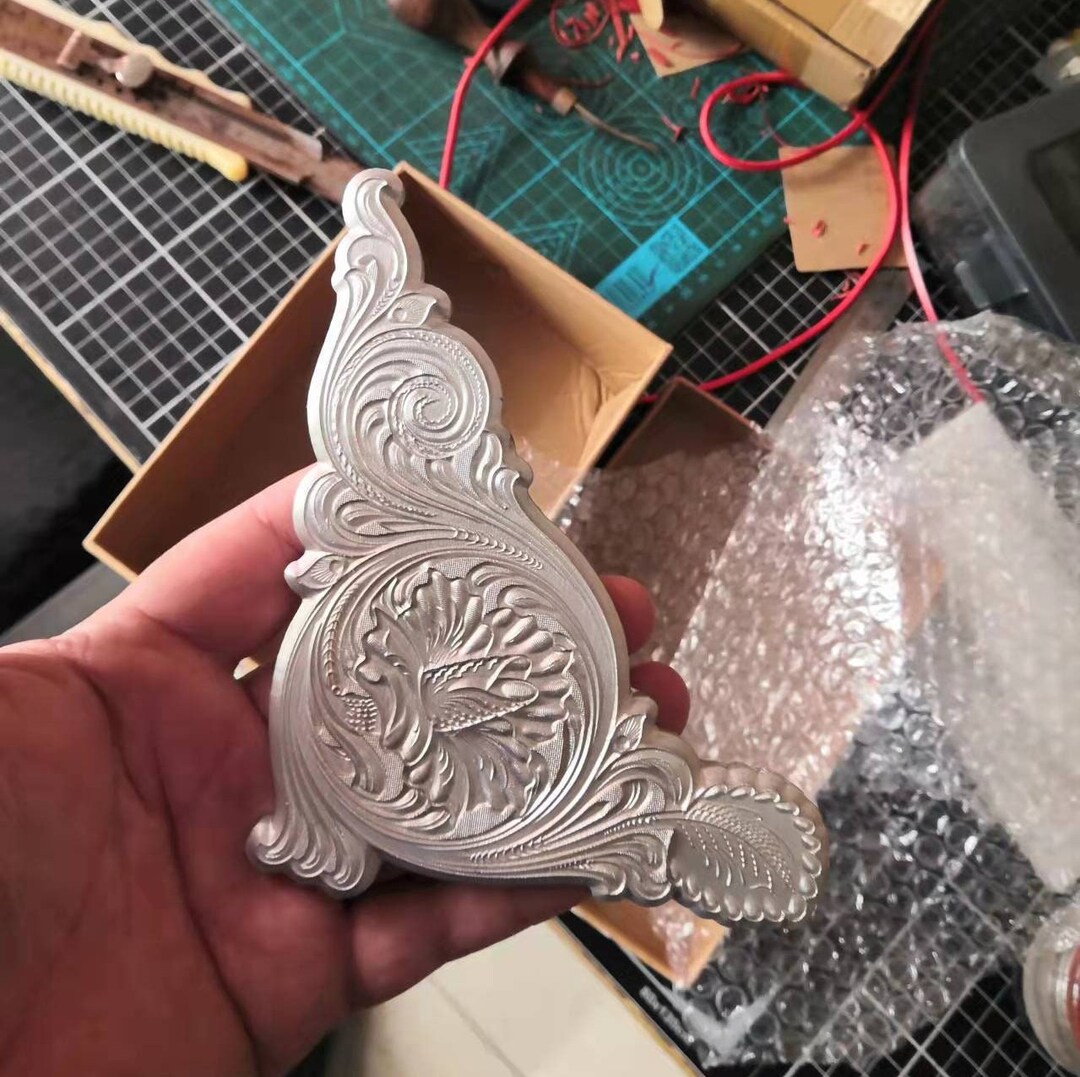 Leather Engraving Mold: Stainless Steel & Copper, Thangka Pattern - Etsy