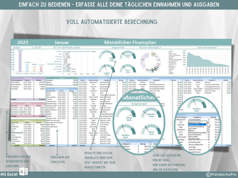 Household Book Excel 2024, Cost Tracking, Expense Management, Financial ...