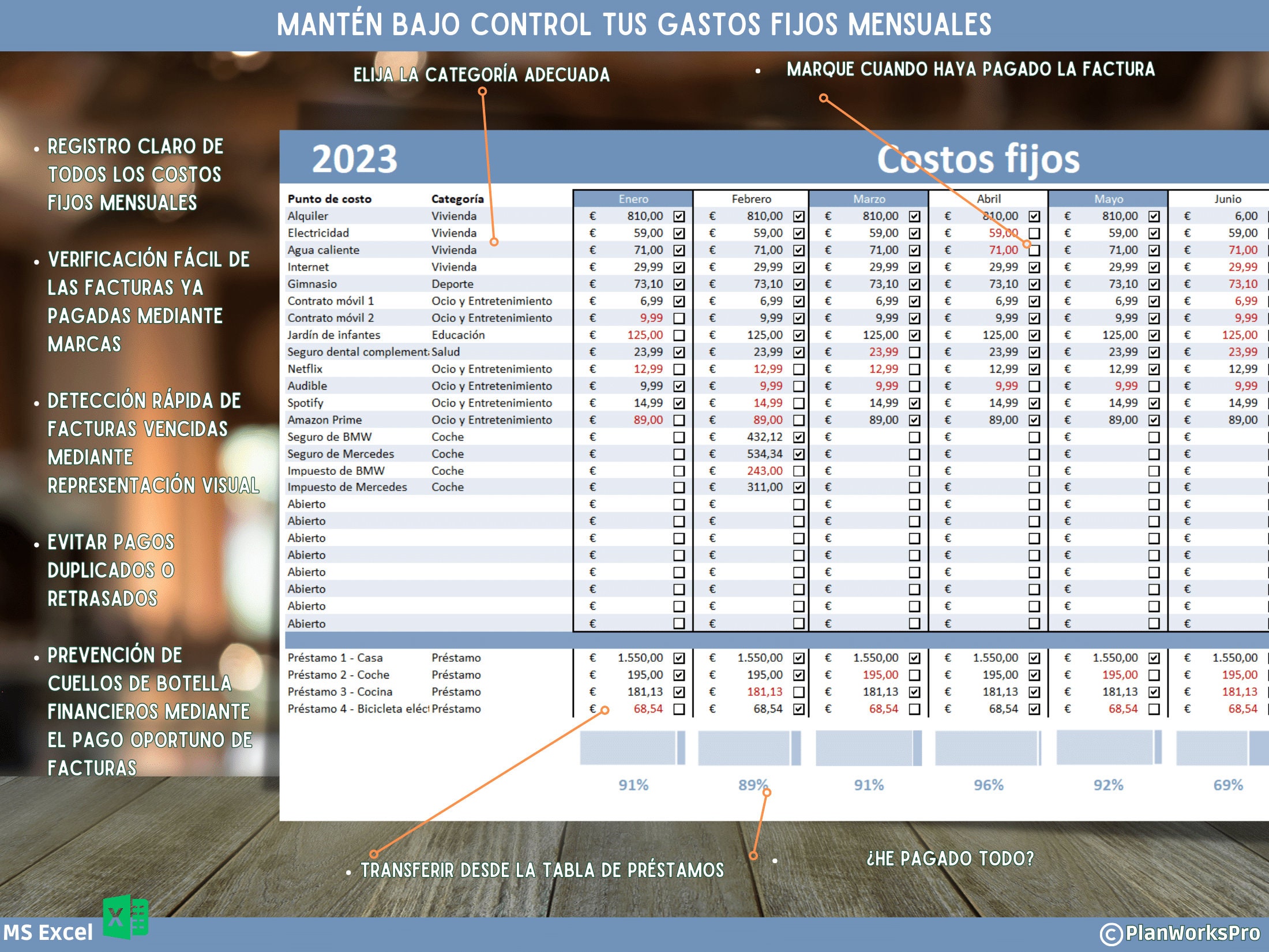 Expense Report Template, Excel Spreadsheet: Income, Recurring Invoices ...