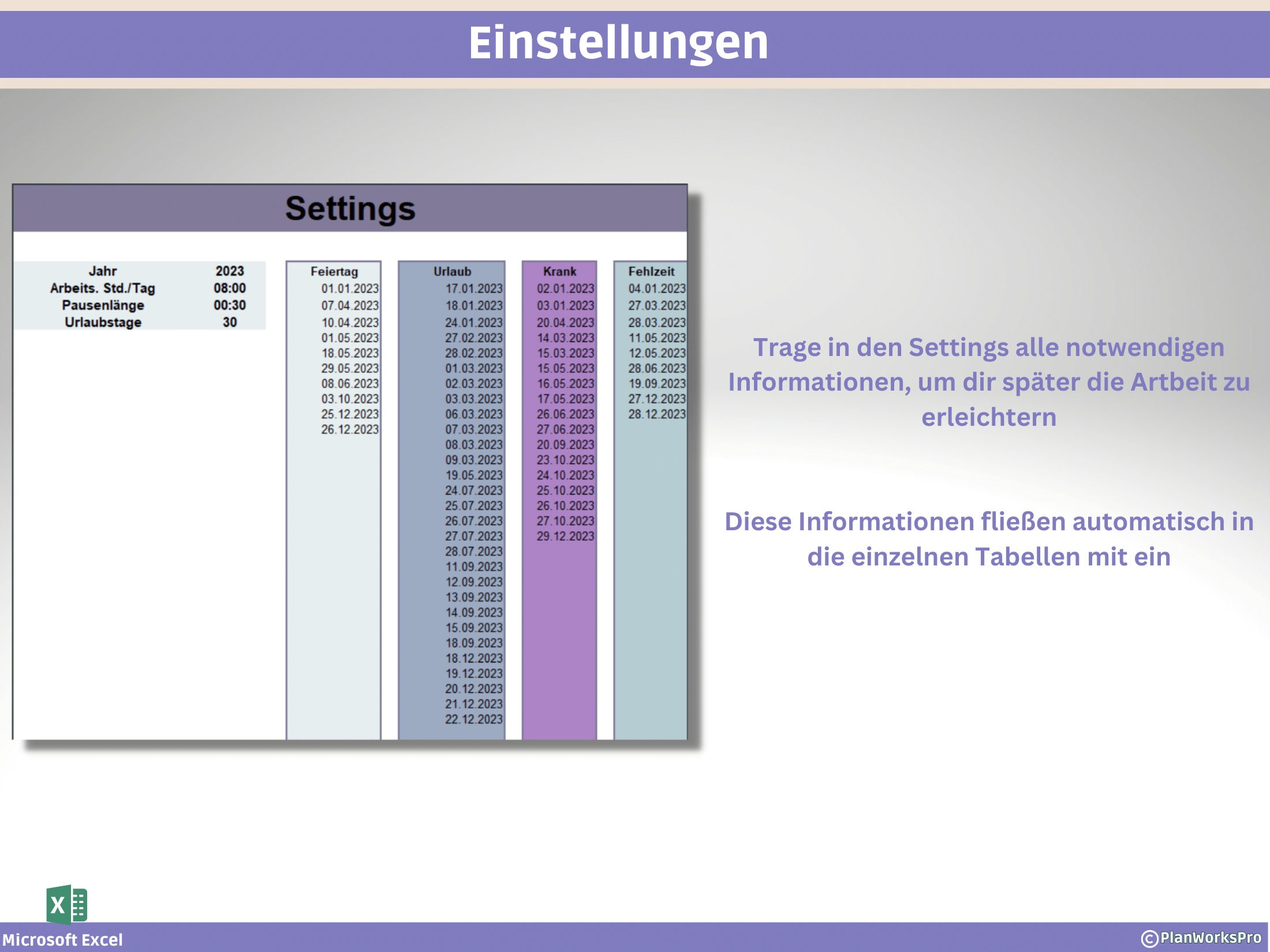 Time Recording Hourly Recording Working Time Recording Break Times ...