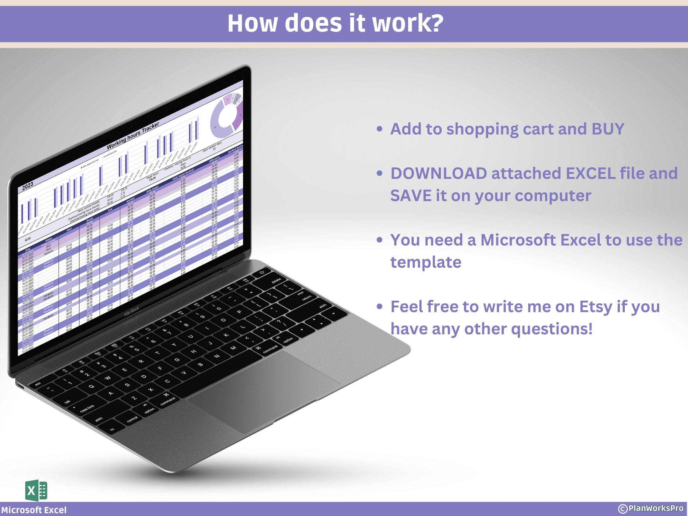 Time Management | Working Hours Excel Template | Time Tracking Template ...