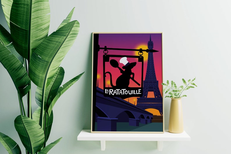 Digital Poster Ratatouille Animation Digital Movie Poster Minimalist ...