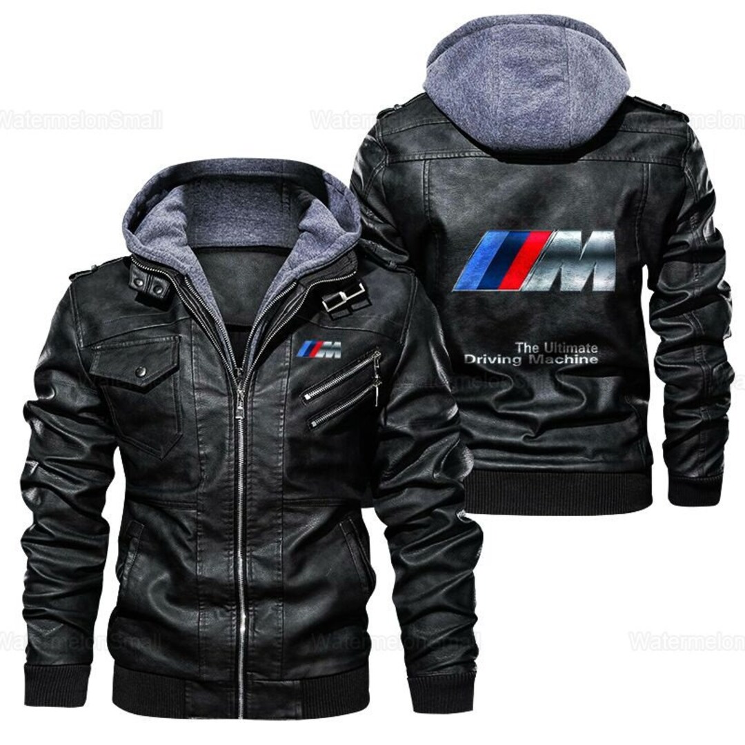 BMW Leather Jacket BMW Jacket Bmw Zipper Jacket Bmw Car - Etsy