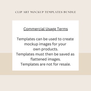 Clip Art Mockup Templates Bundle, DIGITAL DOWNLOAD, Editable in Canva ...