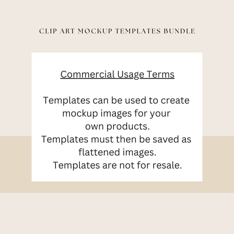 Clip Art Mockup Templates Bundle DIGITAL DOWNLOAD Editable in Canva ...