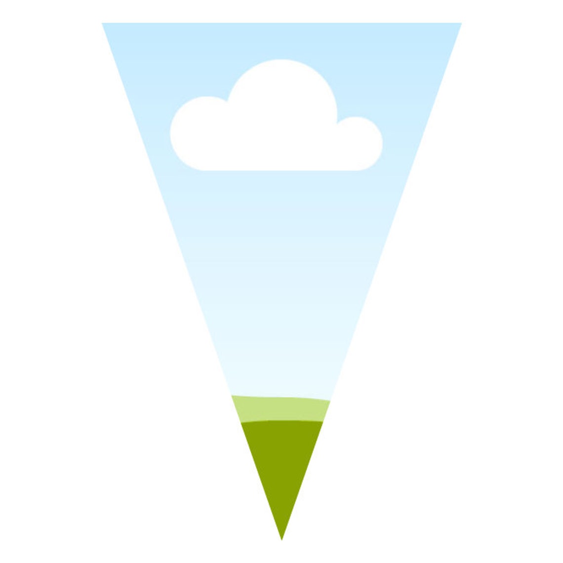 Bunting Shapes Frames and Banner Frames Template, INSTANT DOWNLOAD ...