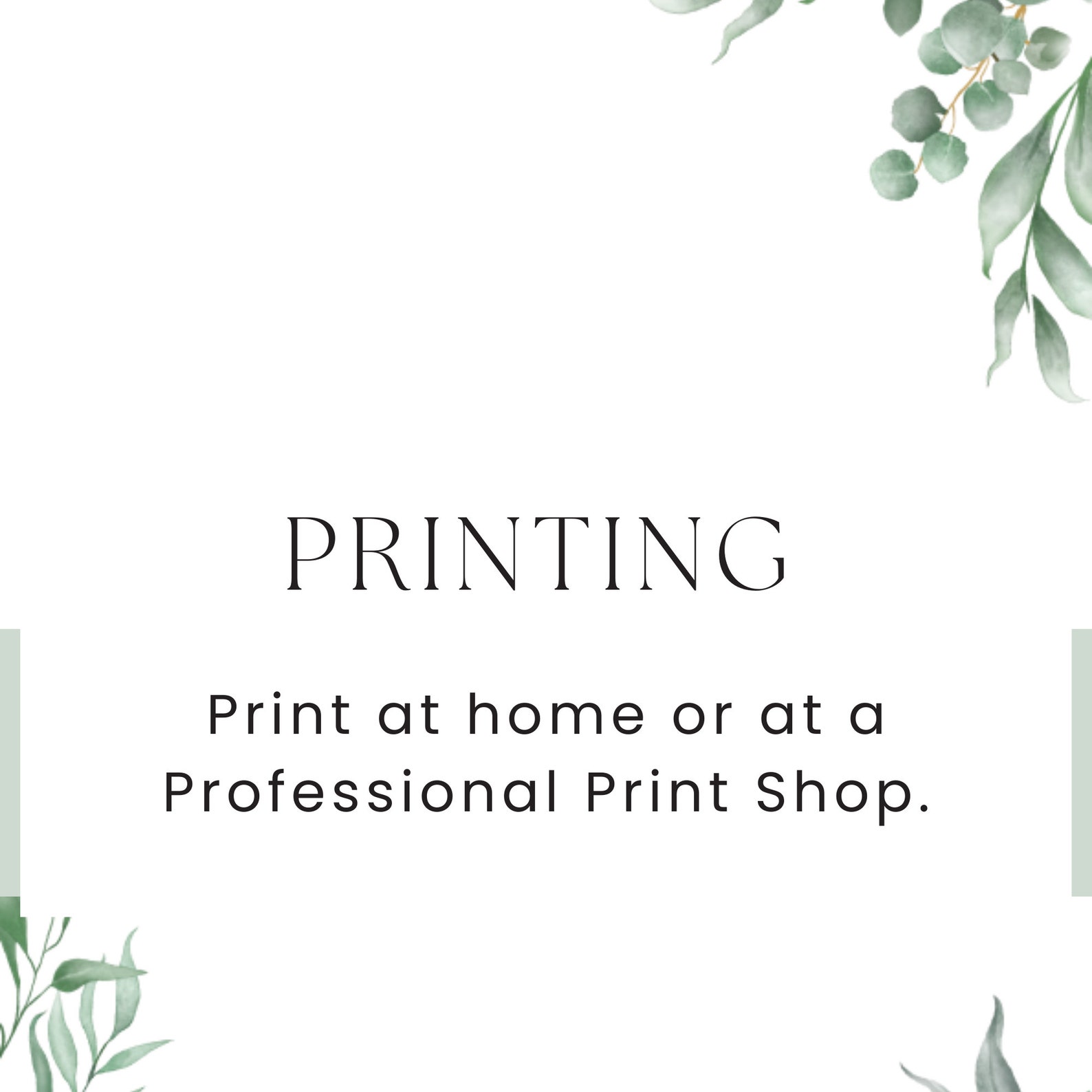 Eucalyptus Self Care Planner Printable INSTANT DOWNLOAD - Etsy