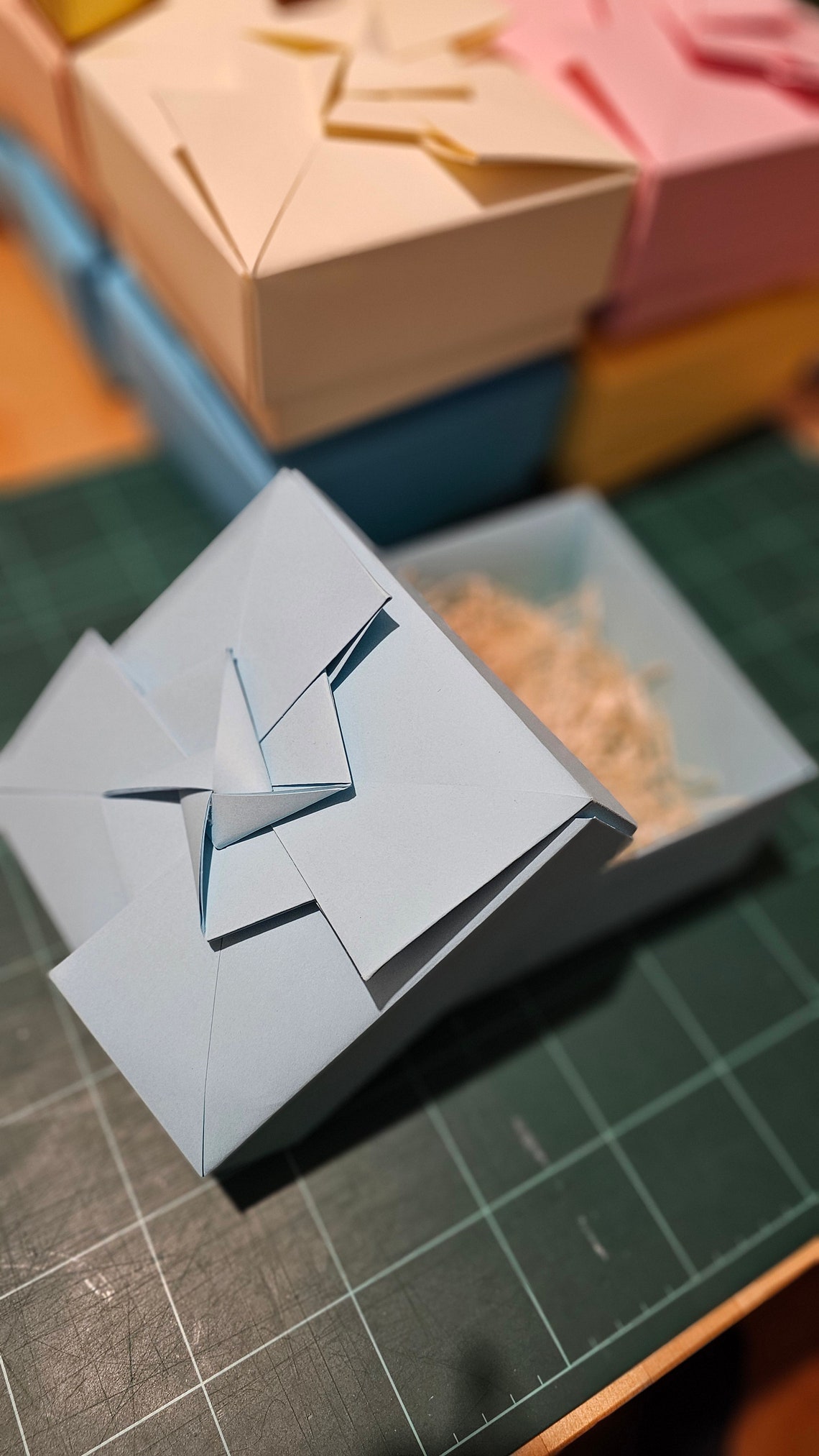 Origami BIG Box Gift Different Papers COLORS 18x18x9cm Gift Box ...