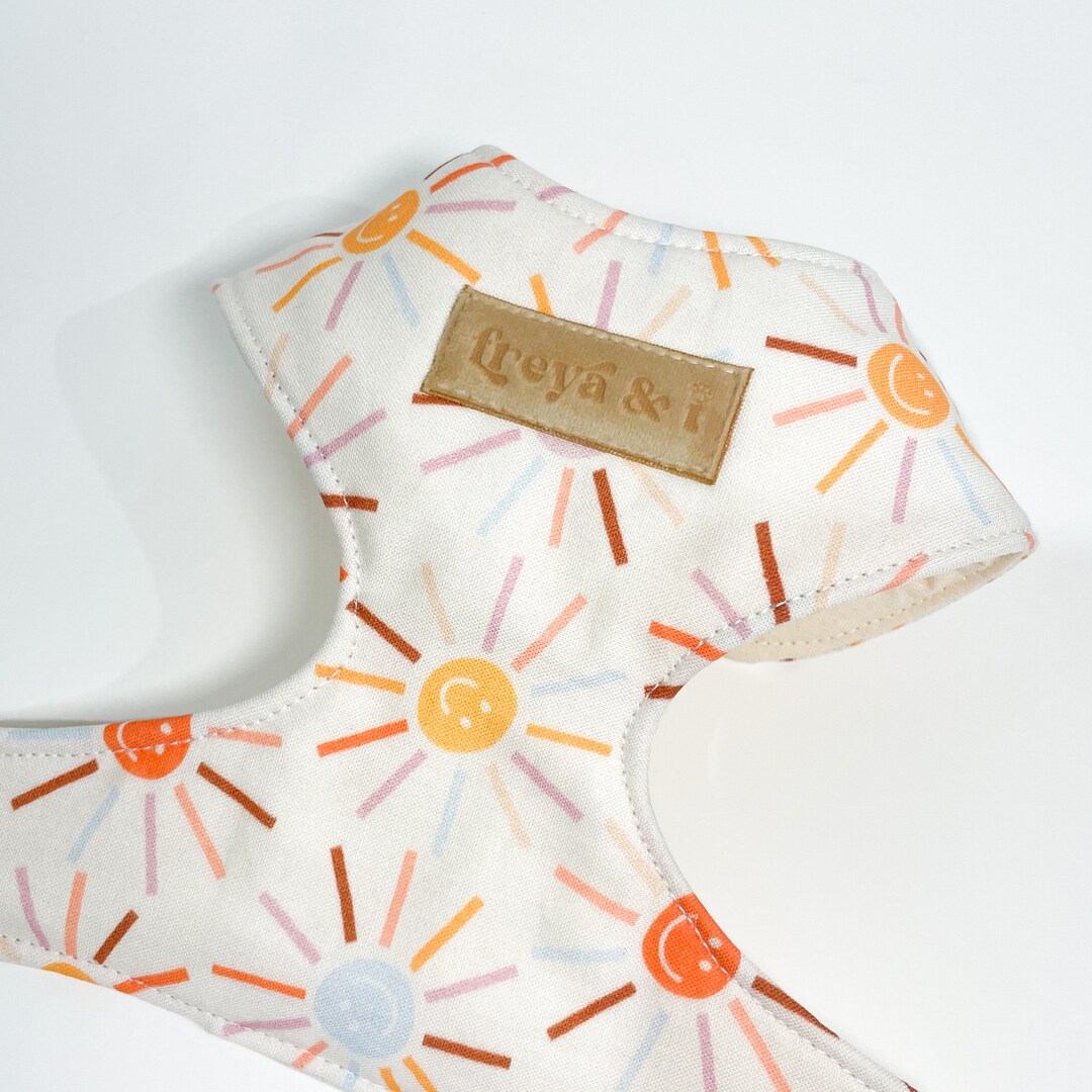 Sunshine Harness Colourful Smiley Sun Dog Chest Harness - Etsy