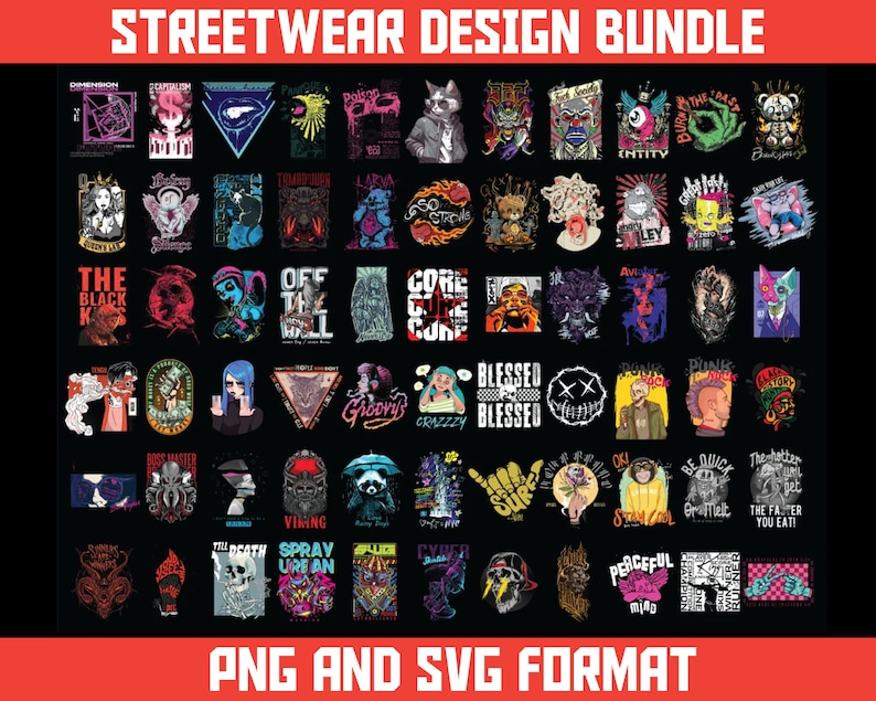 146 Urban Streetwear T Shirt Design Bundle Urban Streetstyle T