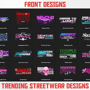 20 Trending Streetwear Designs Bundle | Streetwear Graphic | Urban ...