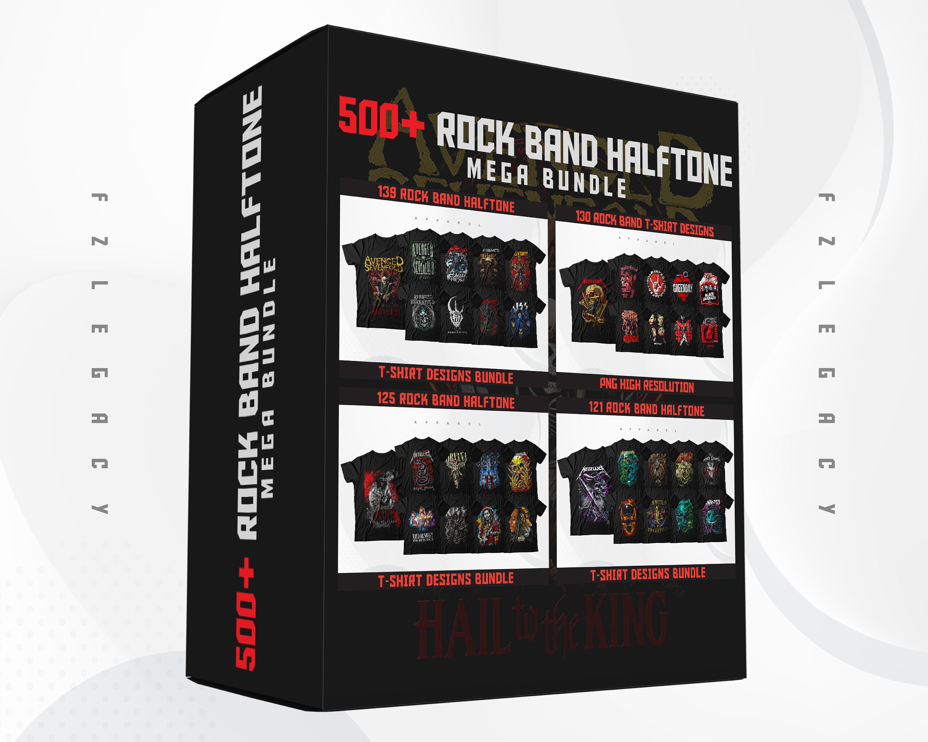 500+ Rock Band Halftone Designs MEGA Bundle - Etsy