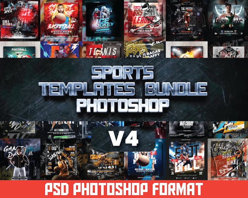 90 Sports Poster Templates | Photoshop PSD, Banner (digital Download ...