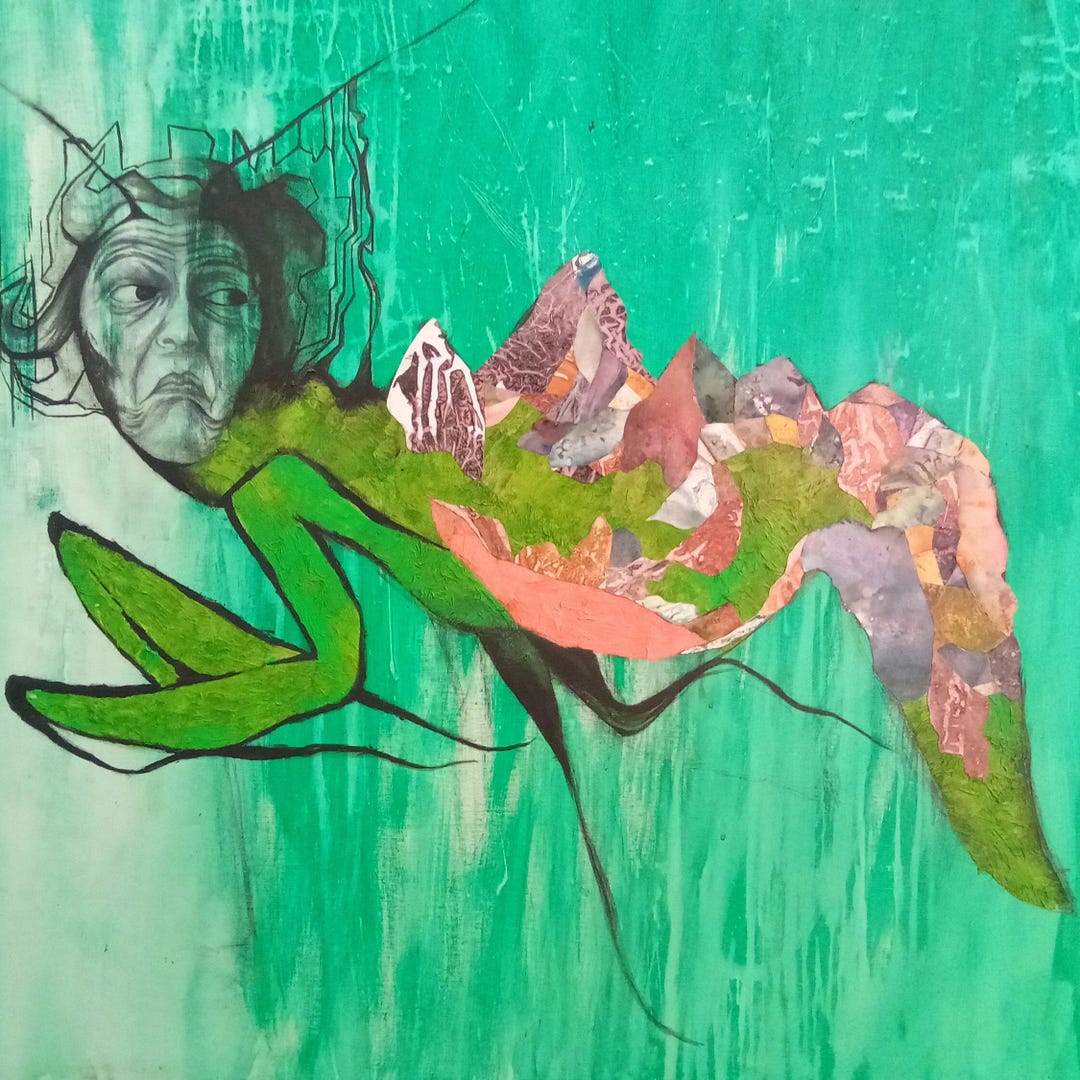 Praying Mantis Wall Art for Living Room Original Painting on Canvas ...