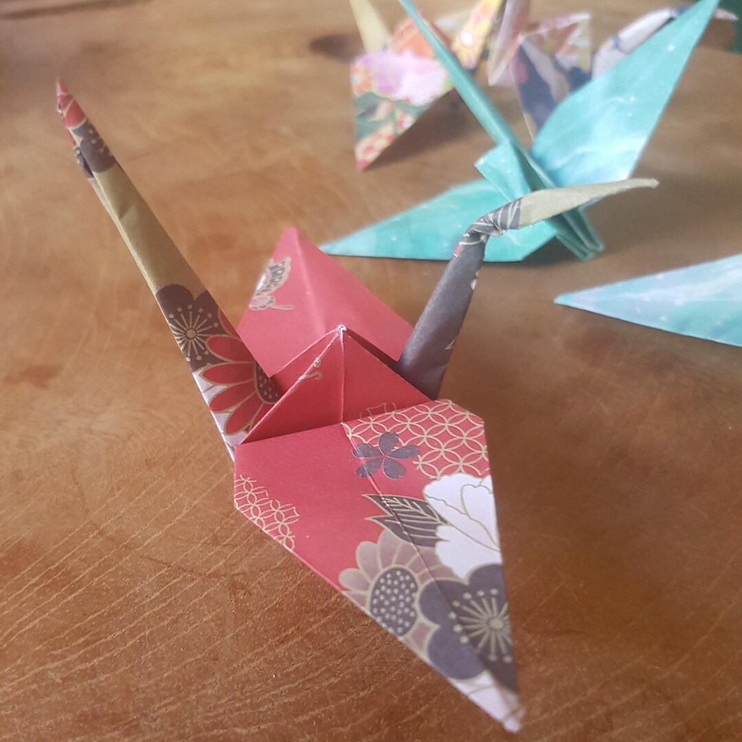 Origami Paper Crane Birds, Readymade Origami, Finished Crane Origami ...