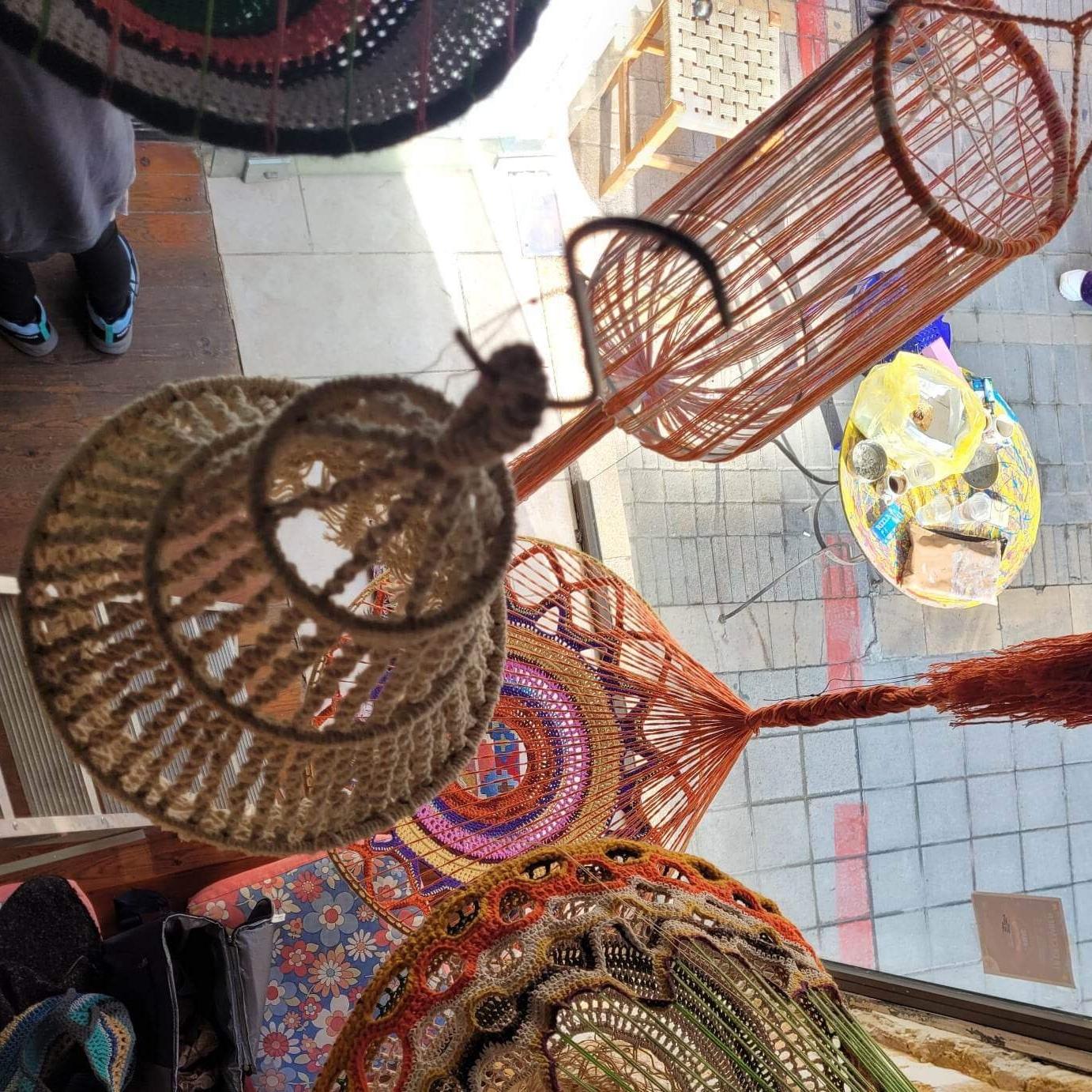 Hanging Planter Made Out of Cotton Strings Handmade Pot Holder for ...