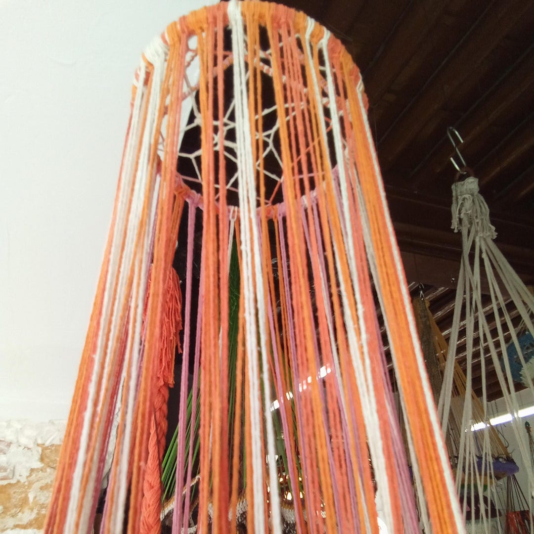 Hanging Planter Made Out of Cotton Strings Handmade Pot Holder for ...