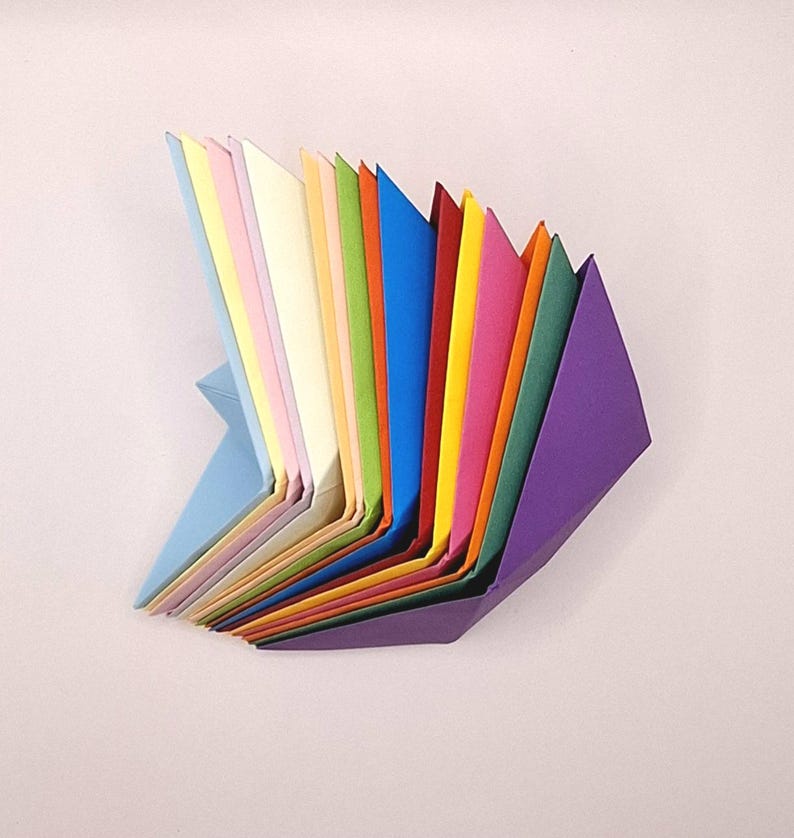 Handmade Large Origami Boats, Paper Boat Decor | Premium Origami Paper ...