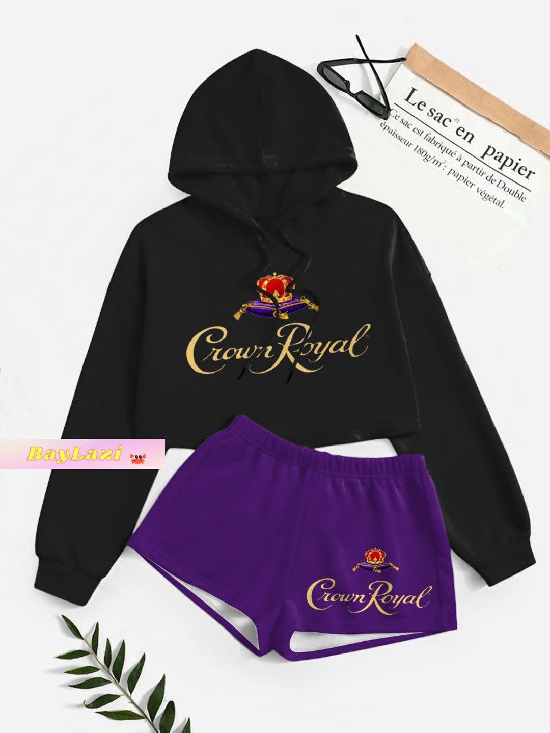 Crown Royal Hoodie Crown Royal Crop Top Hoodie Crown Royal - Etsy