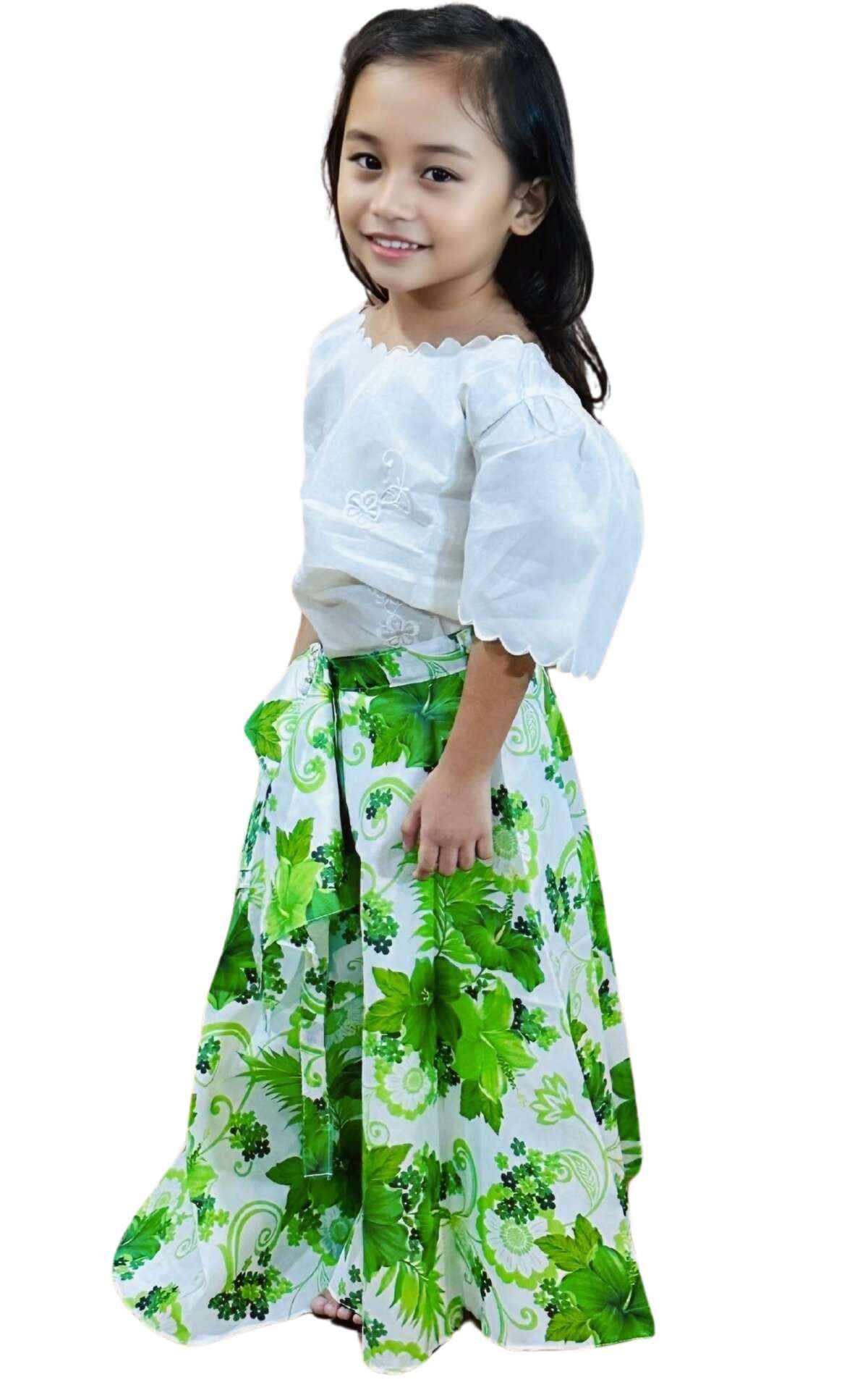 Kids Baro't Saya Dress With Shoulder and Head Scarf - ORDER US SIZE - Etsy