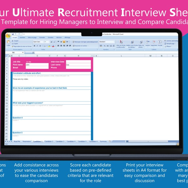 Interview Template - Etsy
