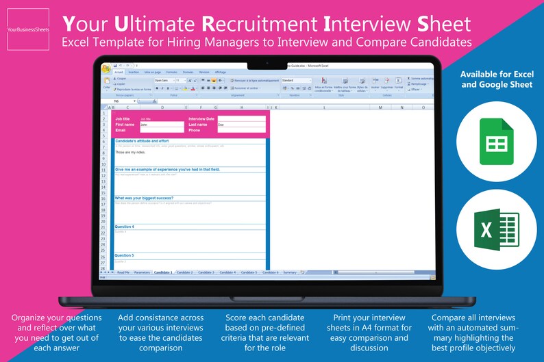 Recruitment Interview Template - Etsy