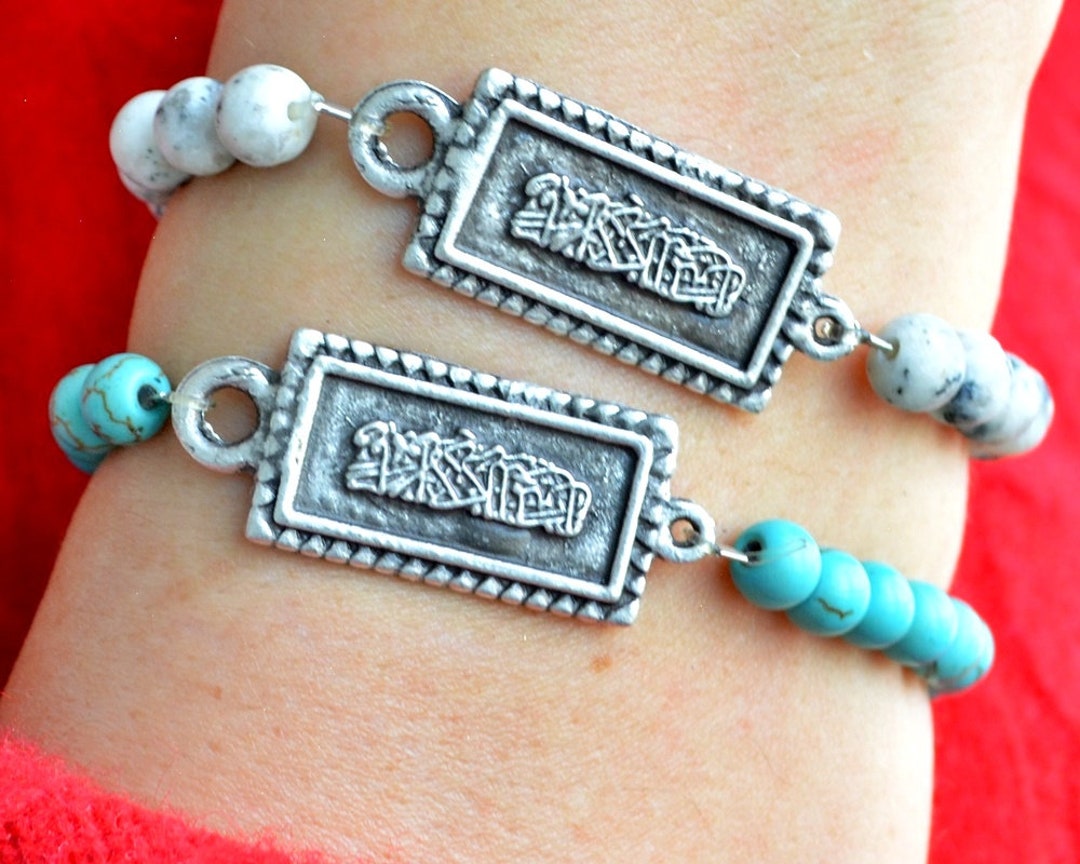 Arabic CALLIGRAPHY Silver BANGLE, Bismillah Bracelet, Muslim Boy Eid ...