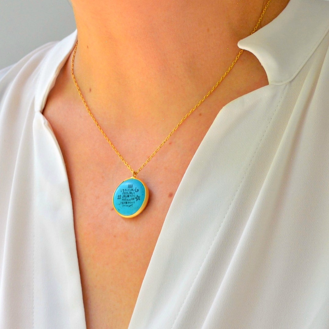 MUSLIM PROTECTION NECKLACE, Ismi Azam Vefk, Secret Islamic Symbol ...