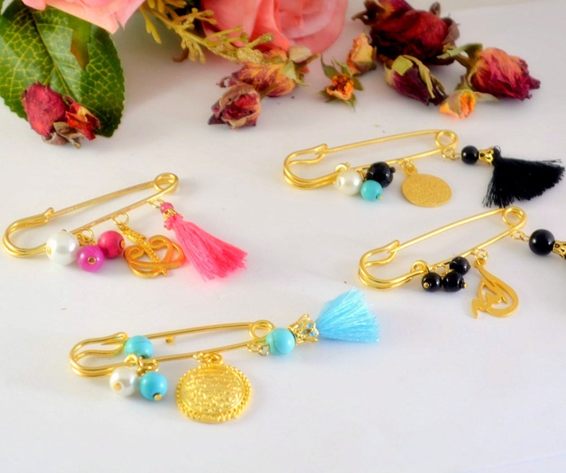 Muslim Baby Boy Pin, Arabic Infant Pin, Calligraphy Dress Needle ...