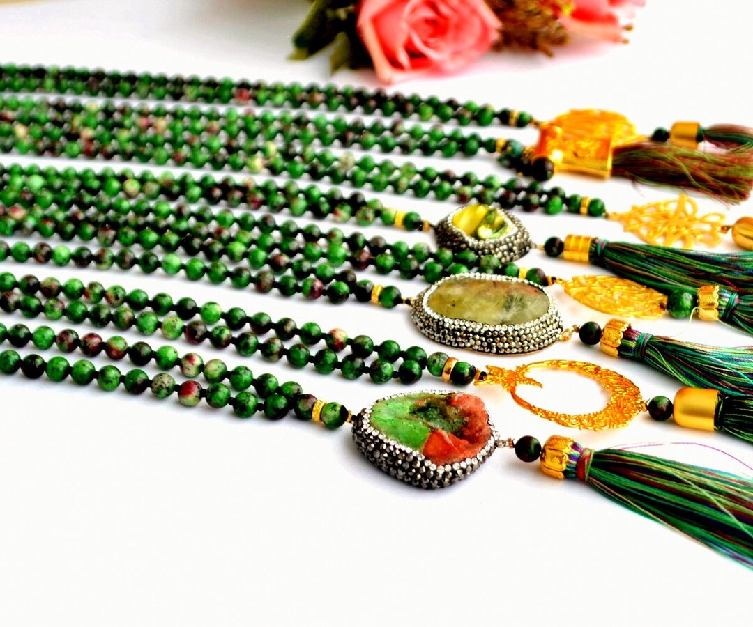 GREEN LUXURY TASBEEH, Rosary Gift to Muslim Bride, Islamic Unique Pray ...