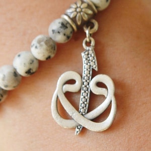 ARABIC LETTER BRACELET, Hateem Gift to Student, Double Waw, Silver ...