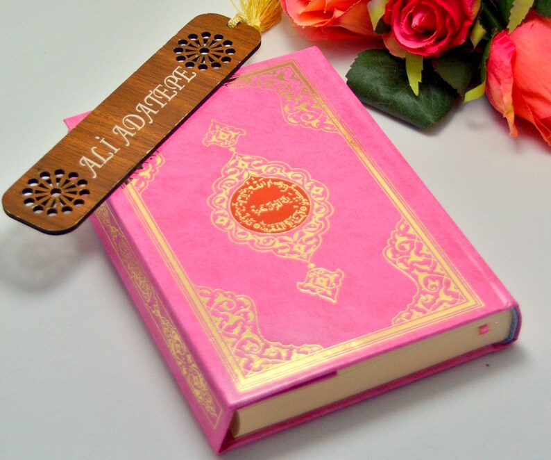Red Holy Arabic Masjid Quran Pray Book Customized Bookmark - Etsy